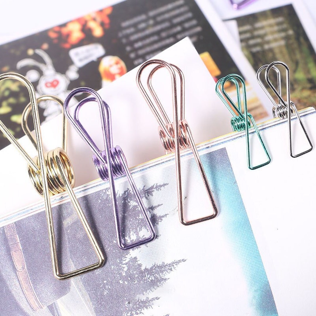 Metal Hollow Out Tail Clip, Planner Clips, Journal Clips, Notebook ...