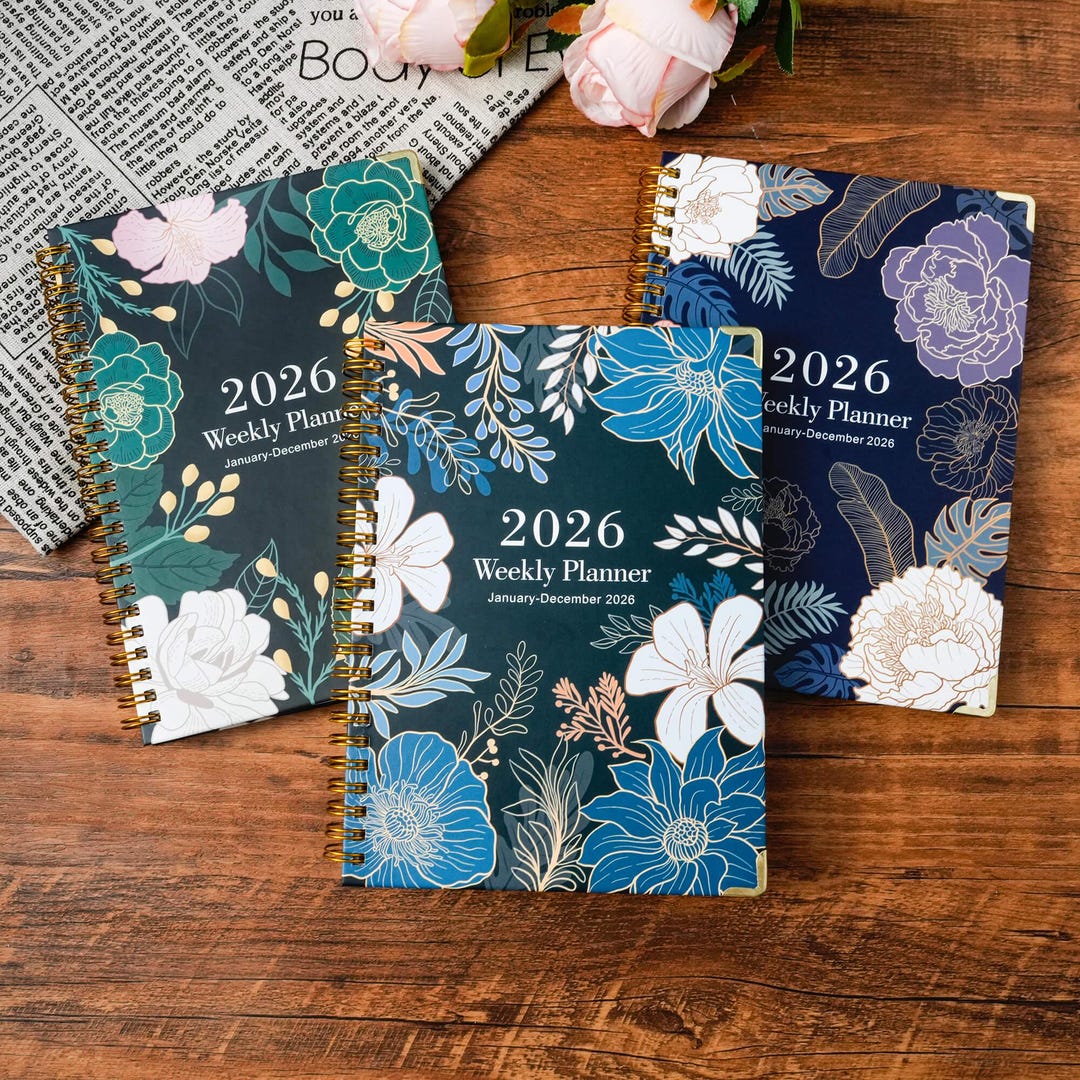 2026 Weekly & Monthly Planner A5 – Spiral Bound Organizer | Habit ...