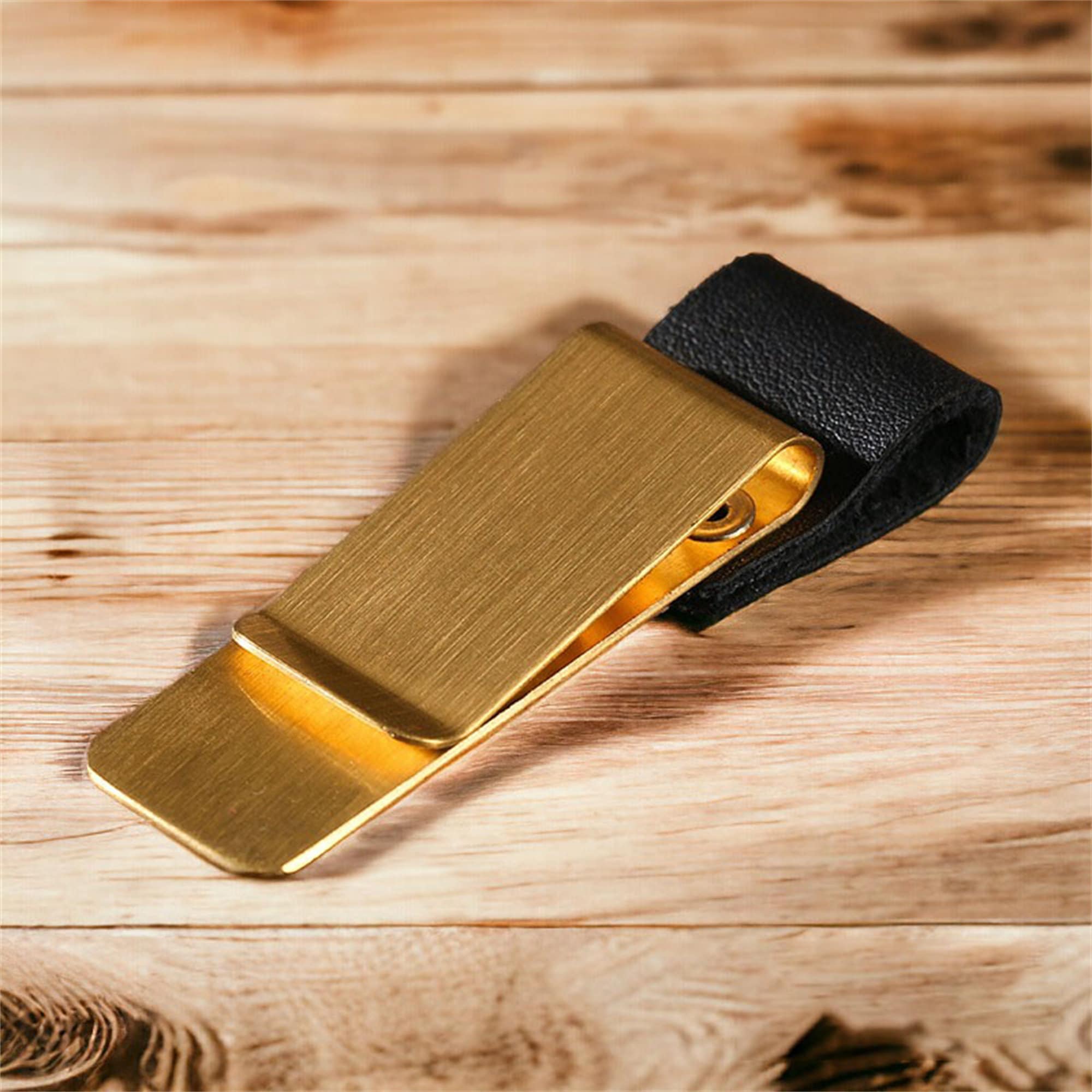 Traveler's Notebook Clip With Pen Holder, Pen Holder With Brass Clip ...