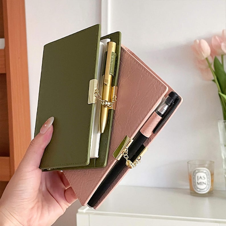 A7 Magnetic Notebook | Leather Journal | Christmas Gift | Mini Portable ...