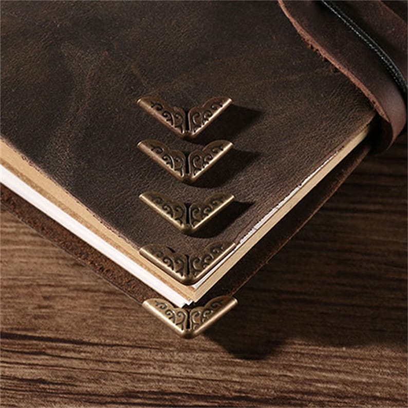 8 PCS Iron Bronze Book Corner Protectors: Scrapbooking Accessories - Etsy