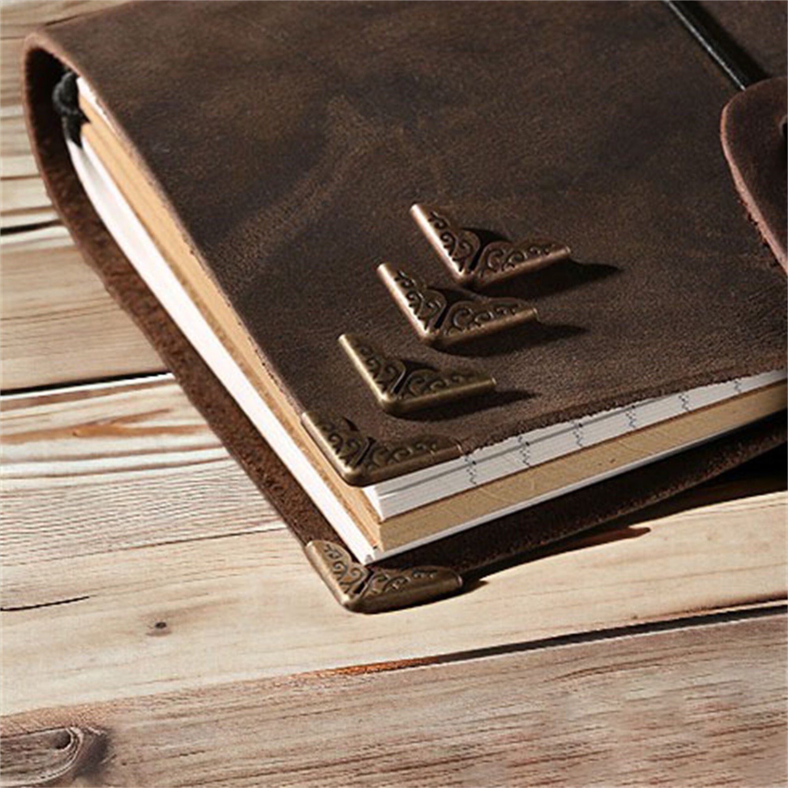 8PCS Bronze Book Corner Protectors, Metal Book Corners, Scrapbook ...