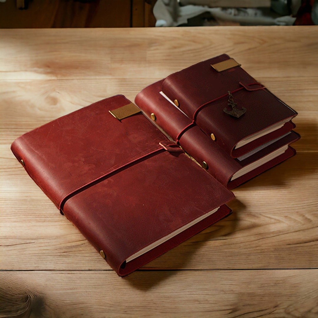 Personalized Handmade Leather Hand Ledger, Imprinting Process, Leather ...