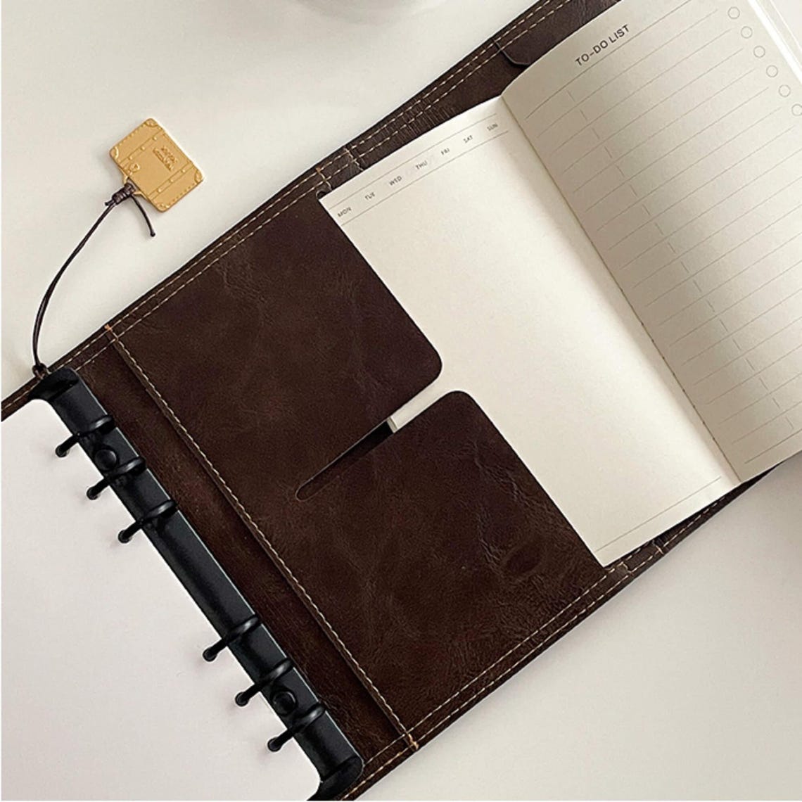 Personalized A6 Leather Notebook Gift, Refillable Vintage Journal With ...