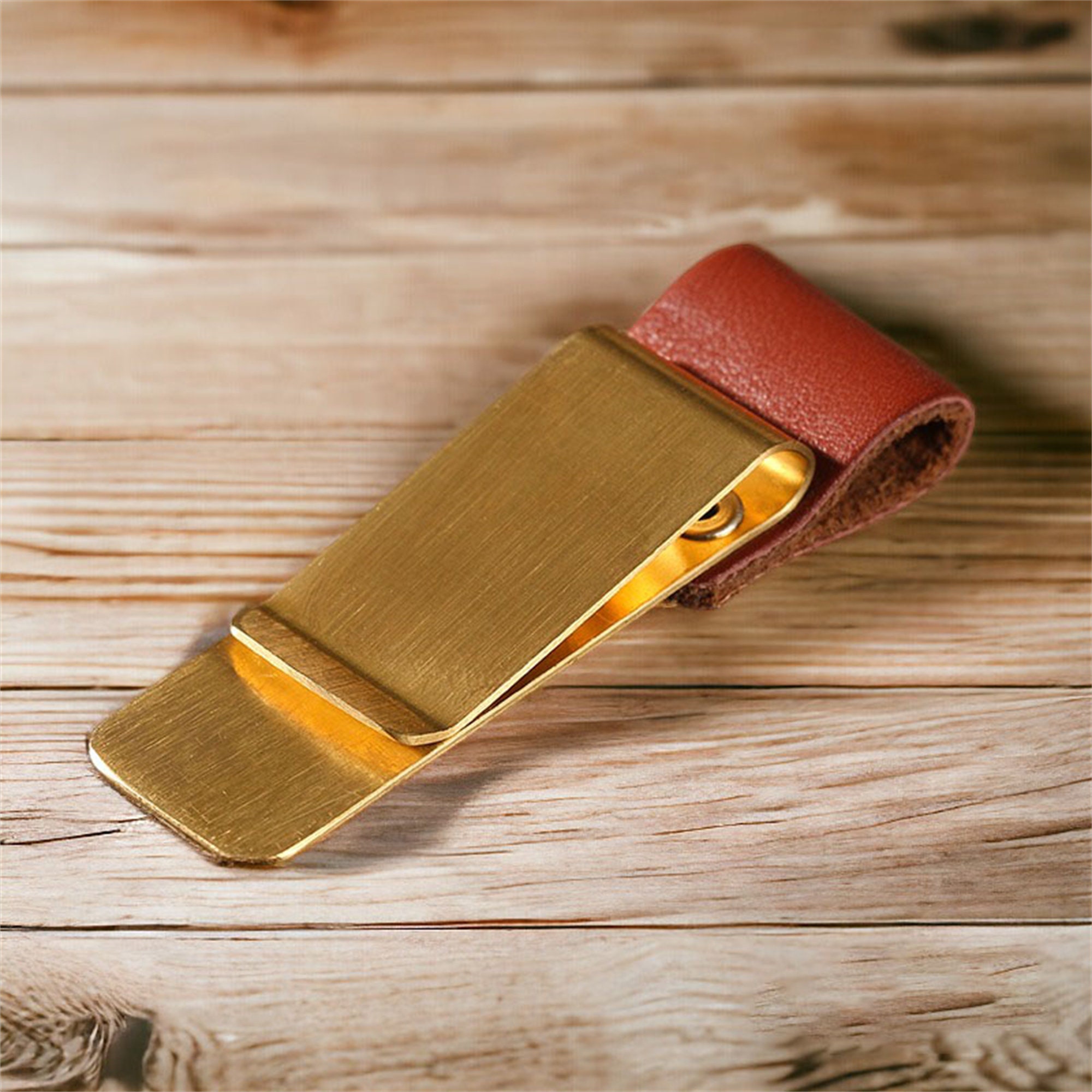 Traveler's Notebook Clip With Pen Holder, Pen Holder With Brass Clip ...