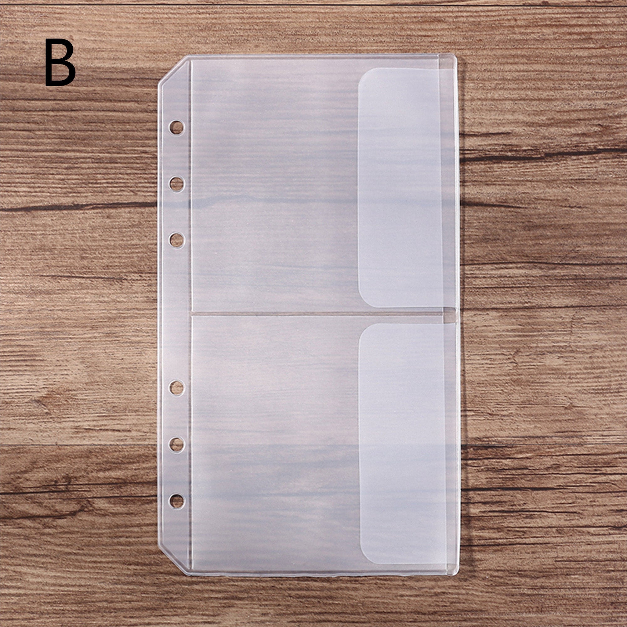 A6 Binder Pockets: Transparent PVC 6-ring Organizer - Etsy