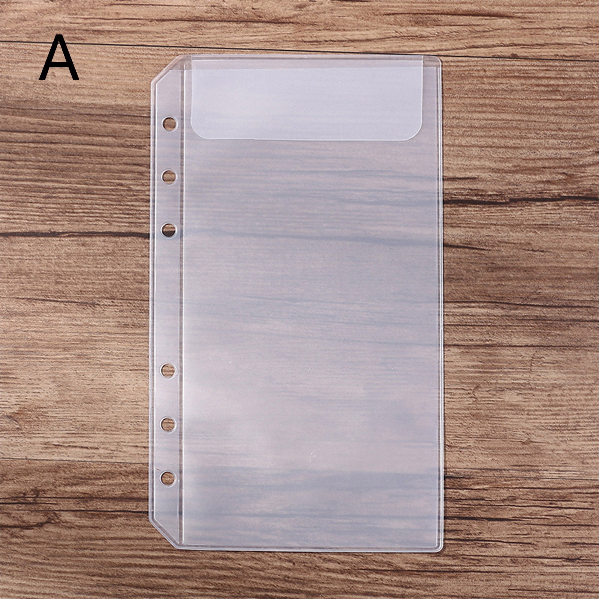 A6 Binder Pockets: Transparent PVC 6-ring Organizer - Etsy
