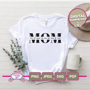 Mom and Family Custom Your Name, Text Name Download, Personalized Text ...