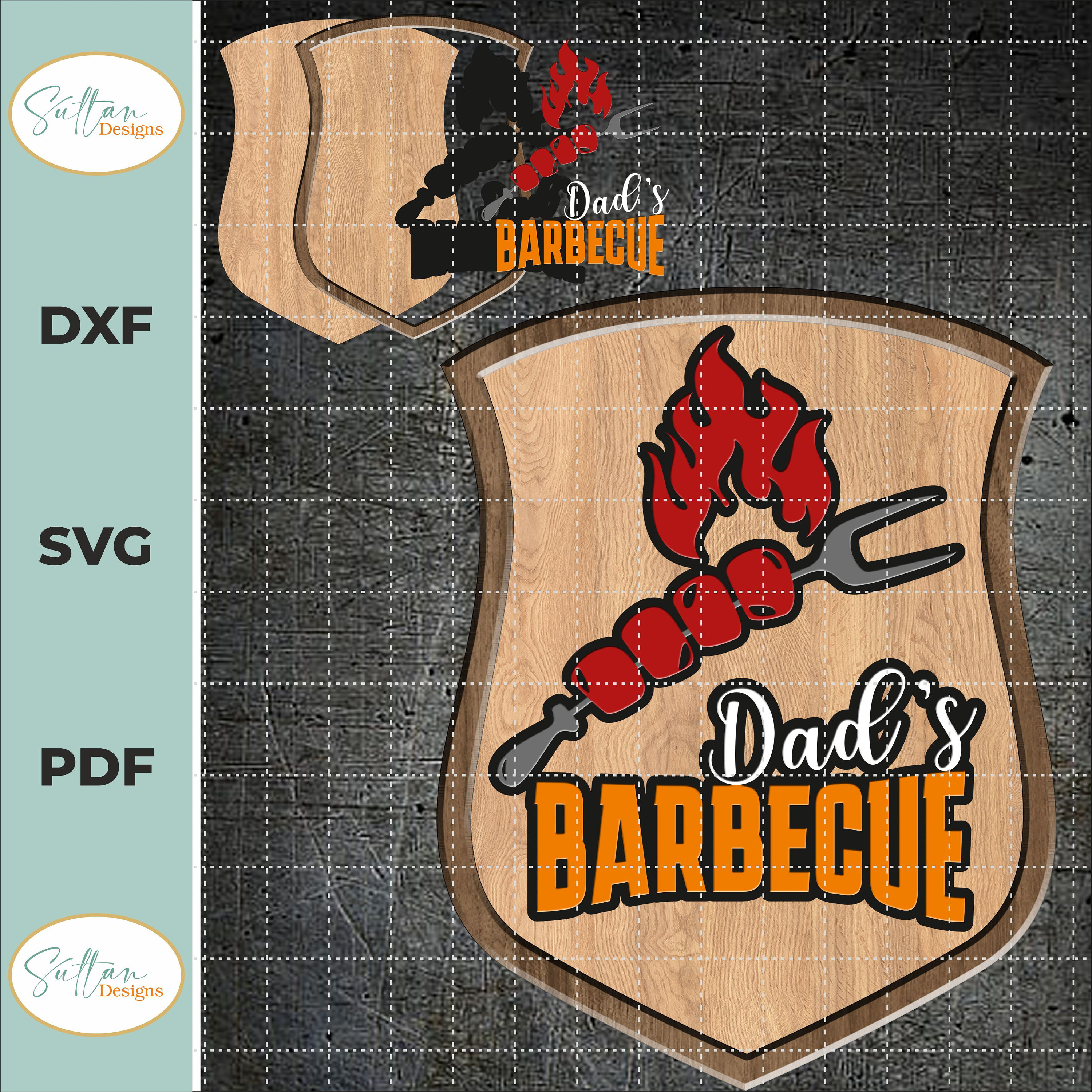 6 Dad's BBQ Svg Bundle Laser Cut File for Glowforge,father Day Laser ...