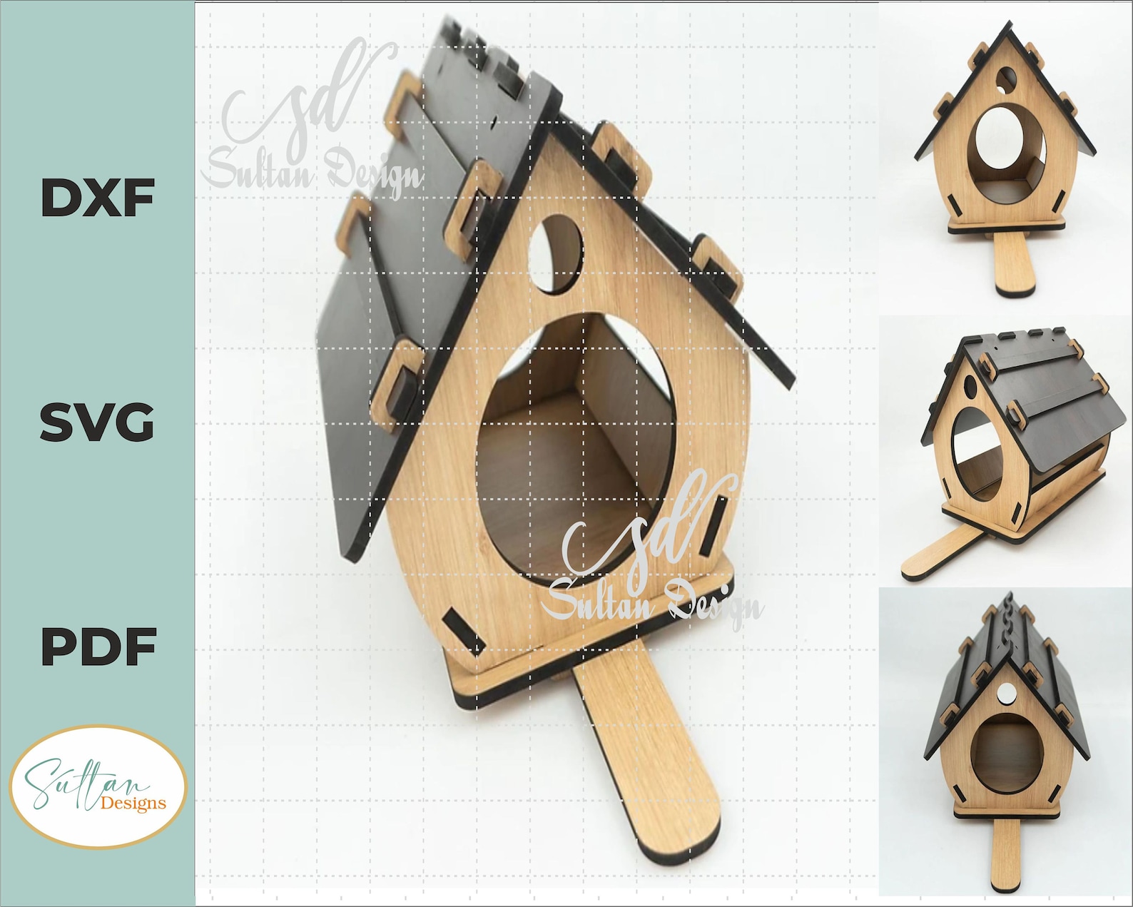 Laser Cut Bird House Svg File Bird House Vector Laser Template - Etsy