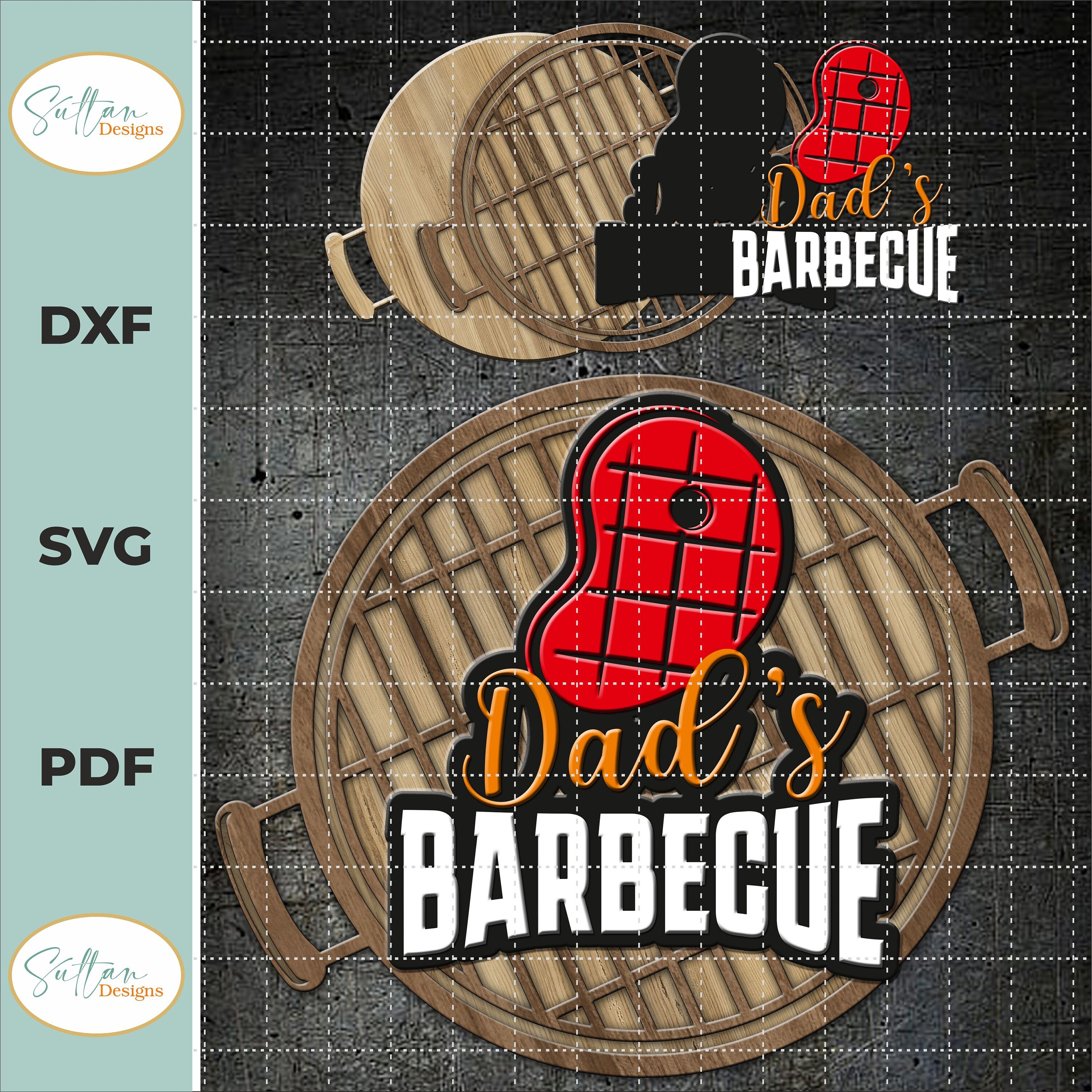 6 Dad's BBQ Svg Bundle Laser Cut File for Glowforge,father Day Laser ...