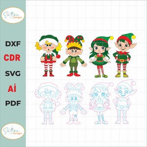 Merry Elf, Elf Decor, Elf Decor Laser Cut, Christmas Elf, Christmas ...