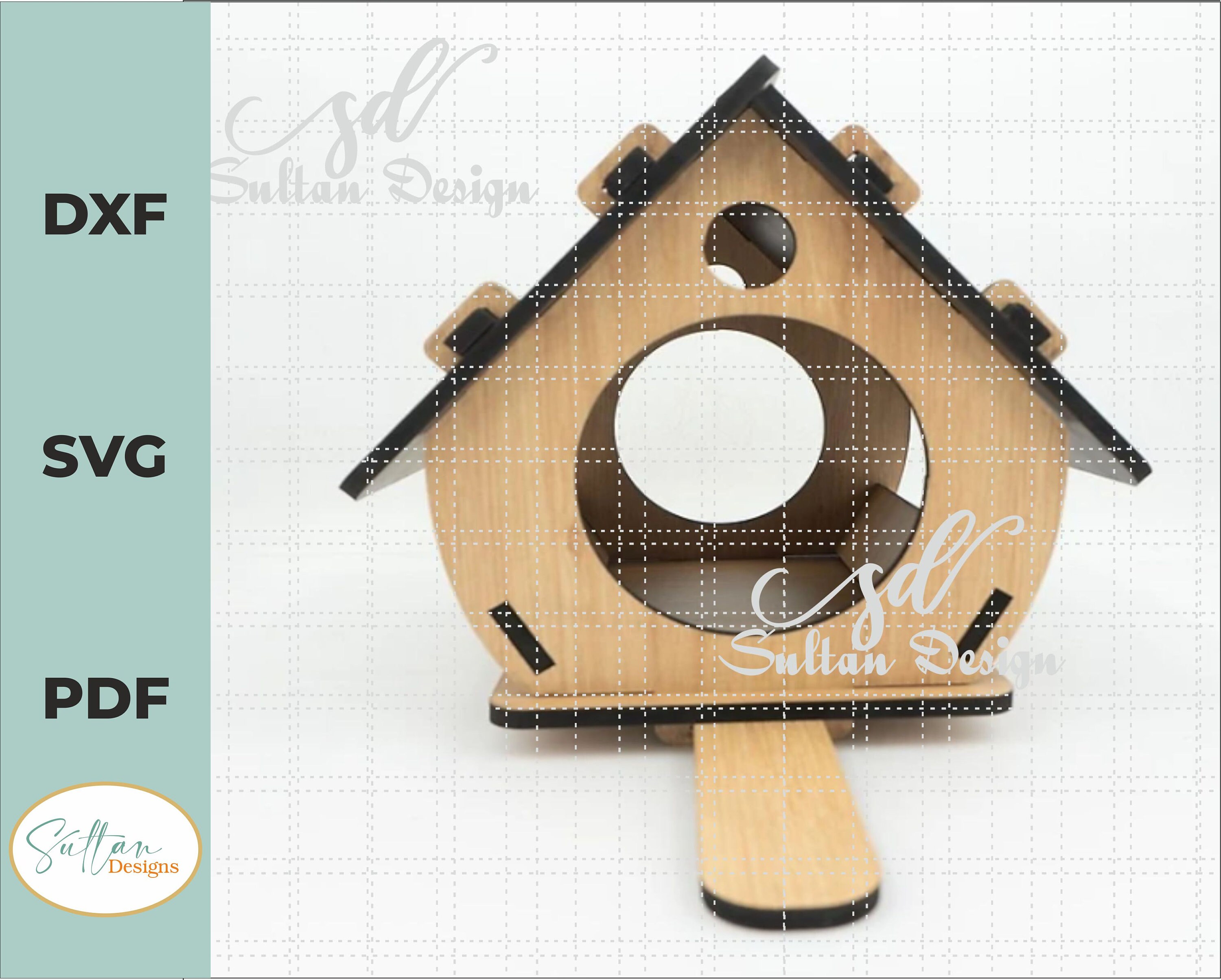 Laser Cut Bird House Svg File Bird House Vector Laser Template - Etsy