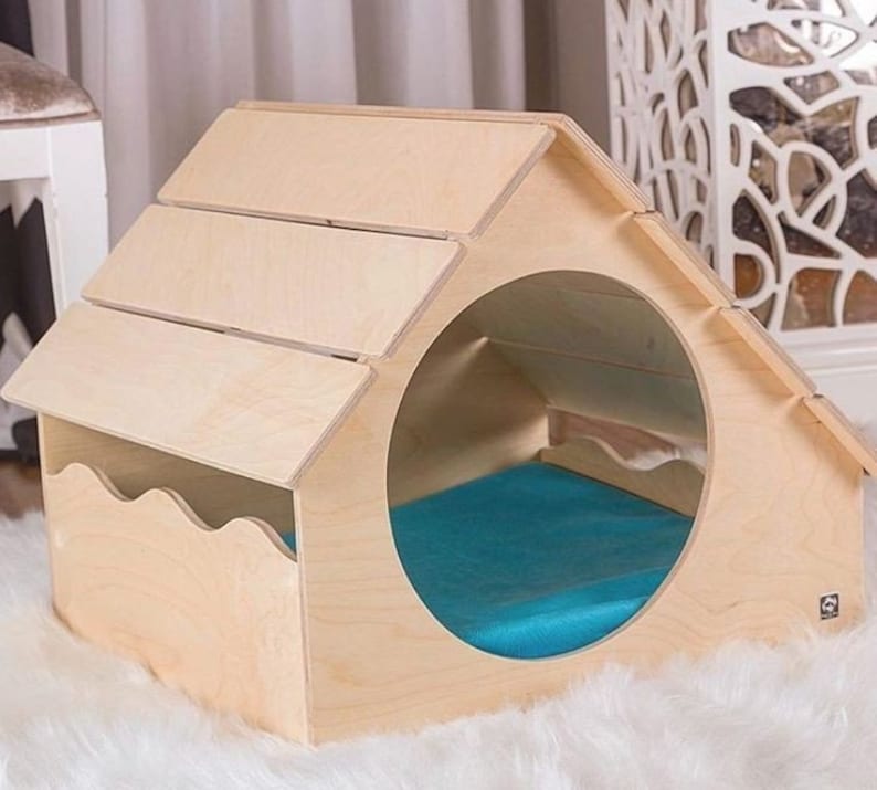 8 Laser Cut Cute Cat House SVG - Pets Wood House - Laser Cut Cat House ...