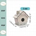 Laser Cut Bird House Dxf 6 Bird House Vector Laser Template Nesting Box ...