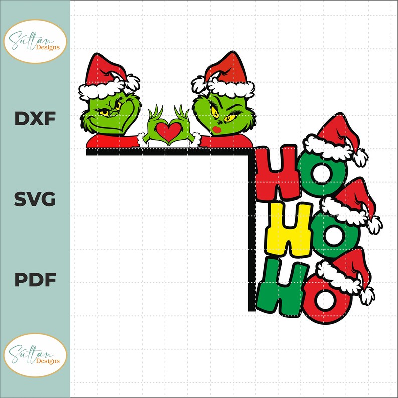Merry Christmas Svg Laser Cut File Christmas Door Hanger Svg Santa