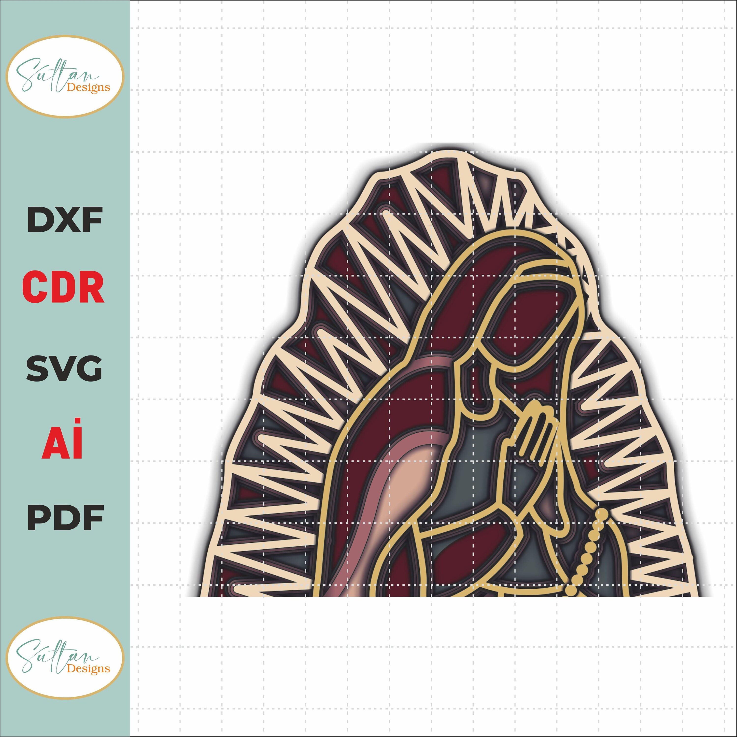 Virgin Mary Bundle Multilayer SVG, Virgin Mary Bundle Cut File,virgin ...