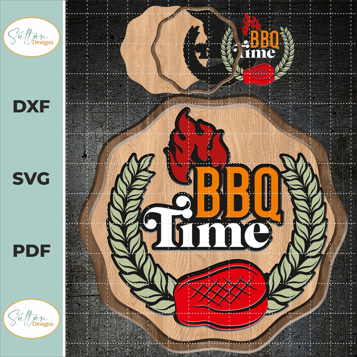 6 Dad's BBQ Svg Bundle Laser Cut File for Glowforge,father Day Laser ...