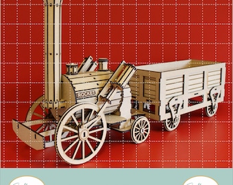 Laser Cut Wooden Model Train Cdr Dxf Svg Ai File - Etsy