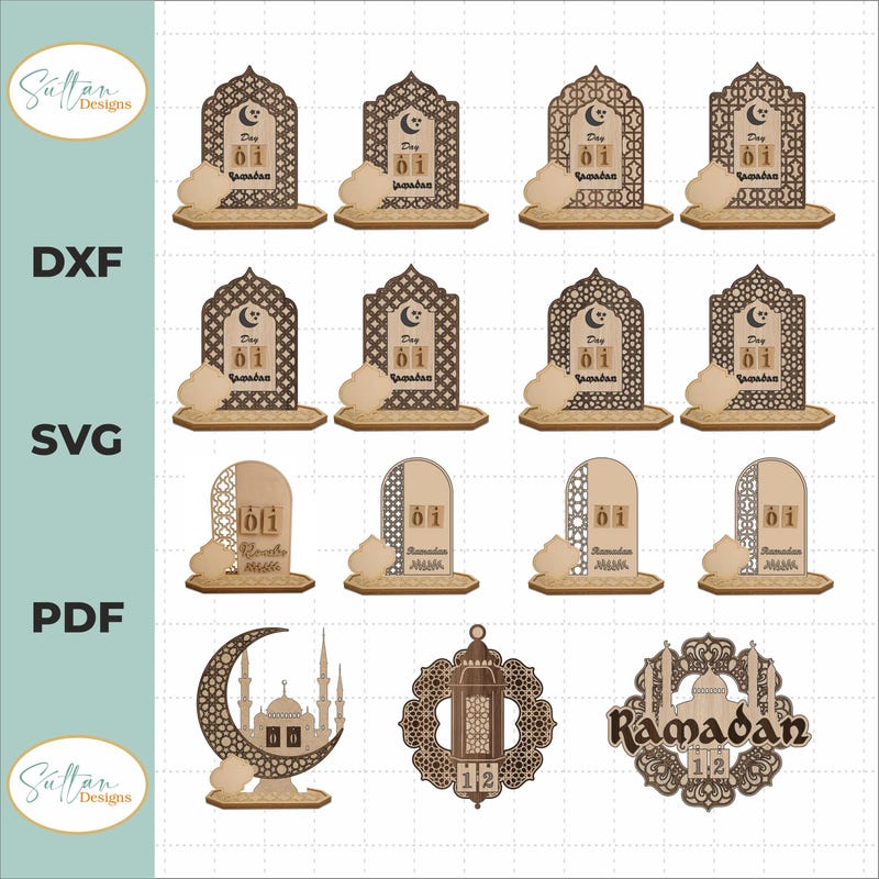 Ramadan Calendar Vector - Etsy