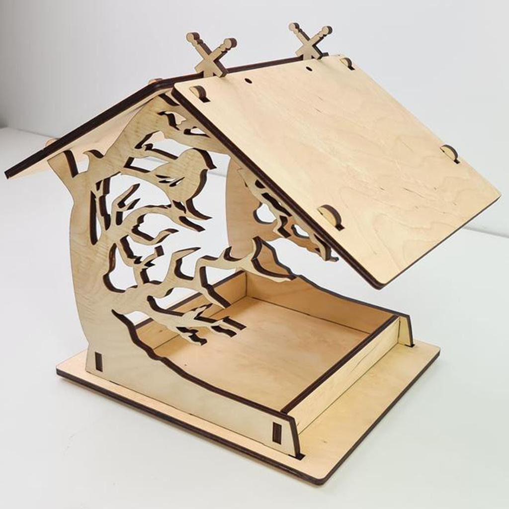 Laser Cut Bird House Svg File Bird House Vector Laser Template - Etsy