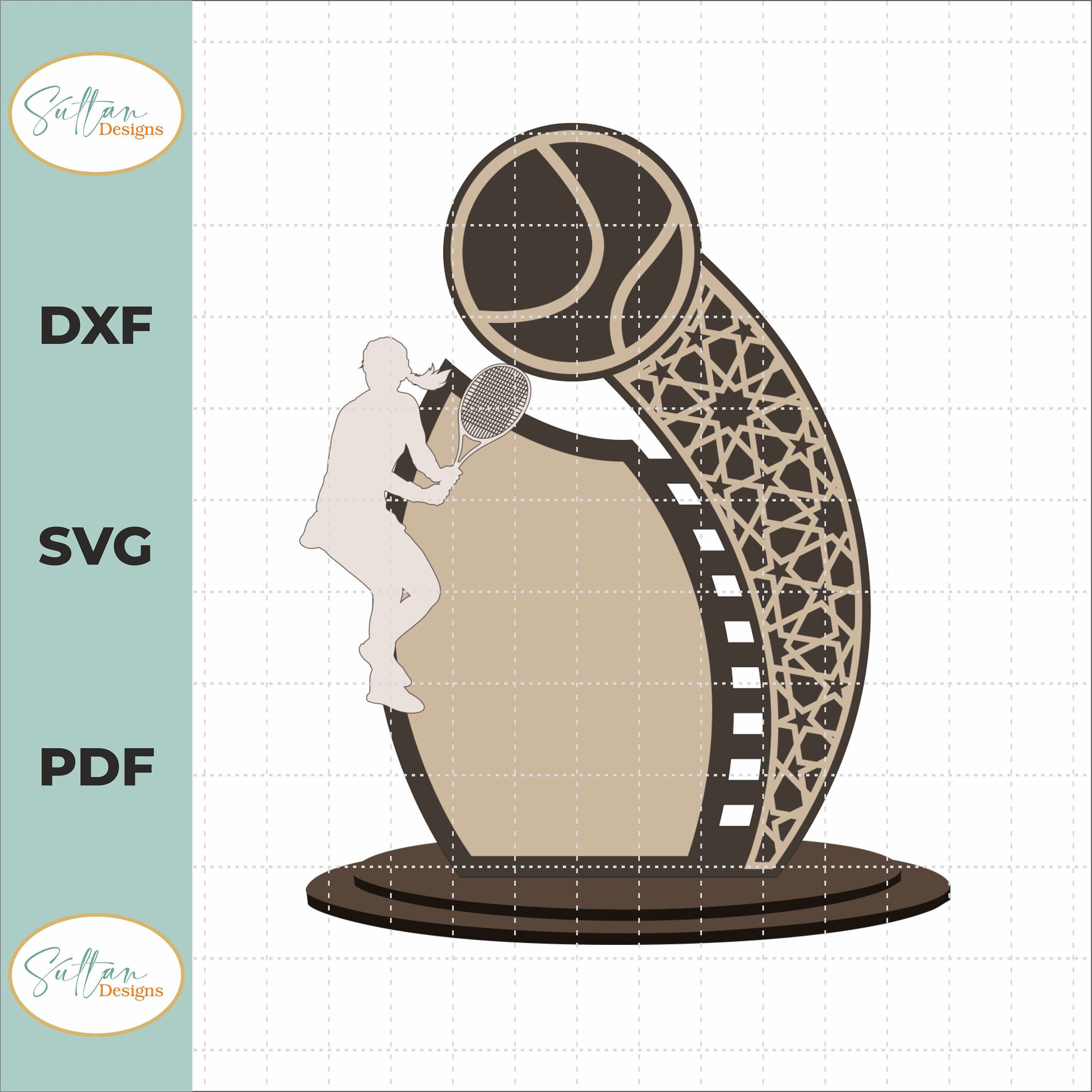 Tennis Prize Trophy, Different Athlete Design Award Trophy Laser Cut ...
