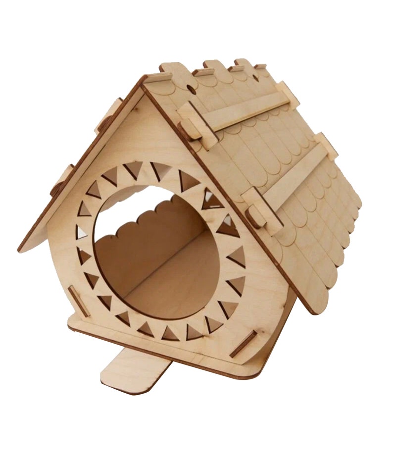 6 Laser Cut Bird House Dxf 6 Bird House Vector Laser Template Nesting ...