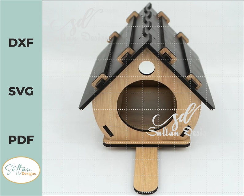 Laser Cut Bird House Svg File Bird House Vector Laser Template - Etsy