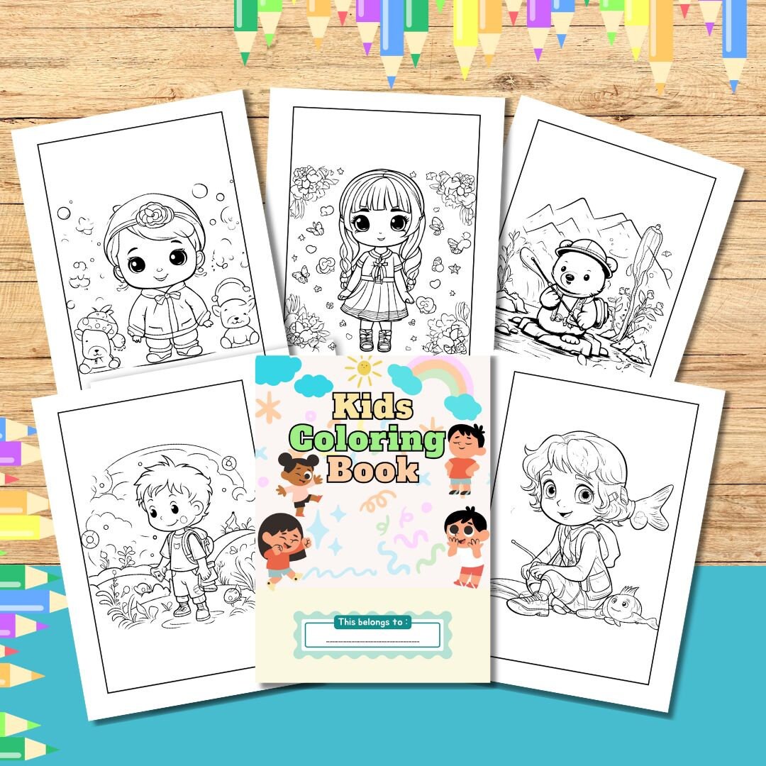 Printable Kids Coloring Book | Fun and Educational Activity | for Kids ...