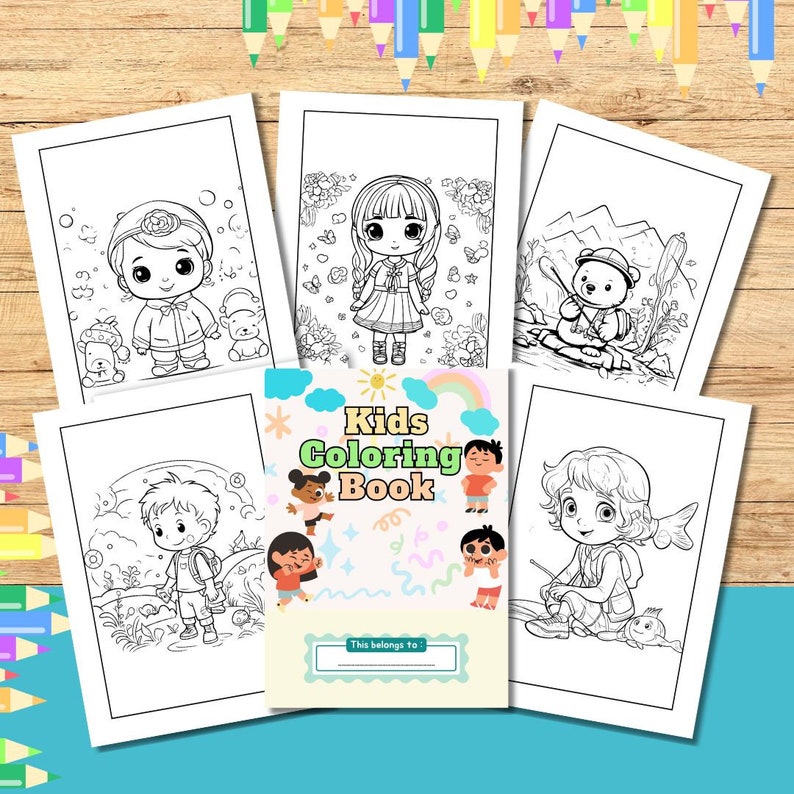 Printable Kids Coloring Book | Fun and Educational Activity | for Kids ...