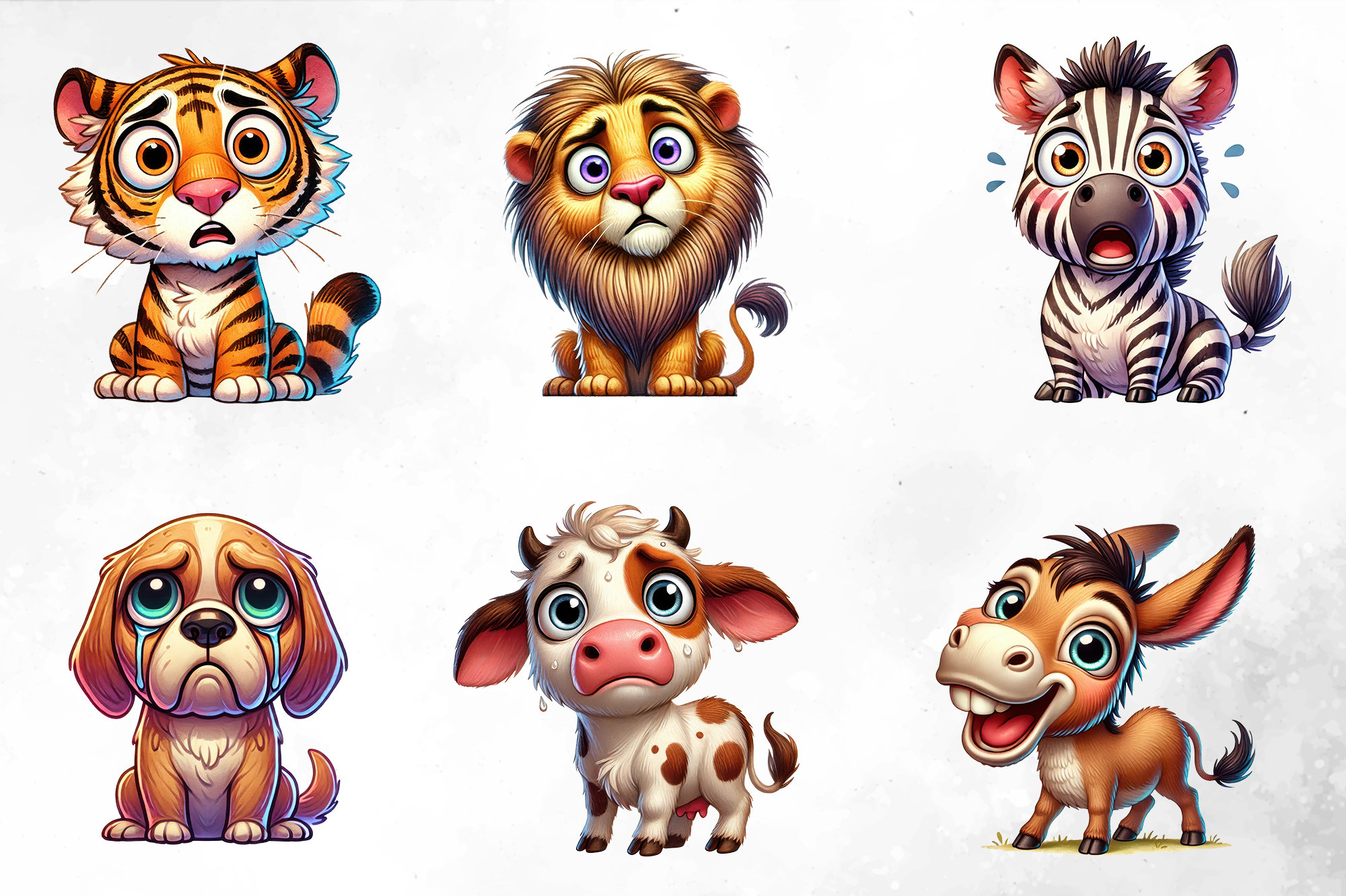 92 Funny Animals Collection Clipart, Cute Safari Animals PNG, Animals ...