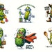 Funny Pickle Lovers Sublimation Design, PNG Pickle Stickers, Digital ...