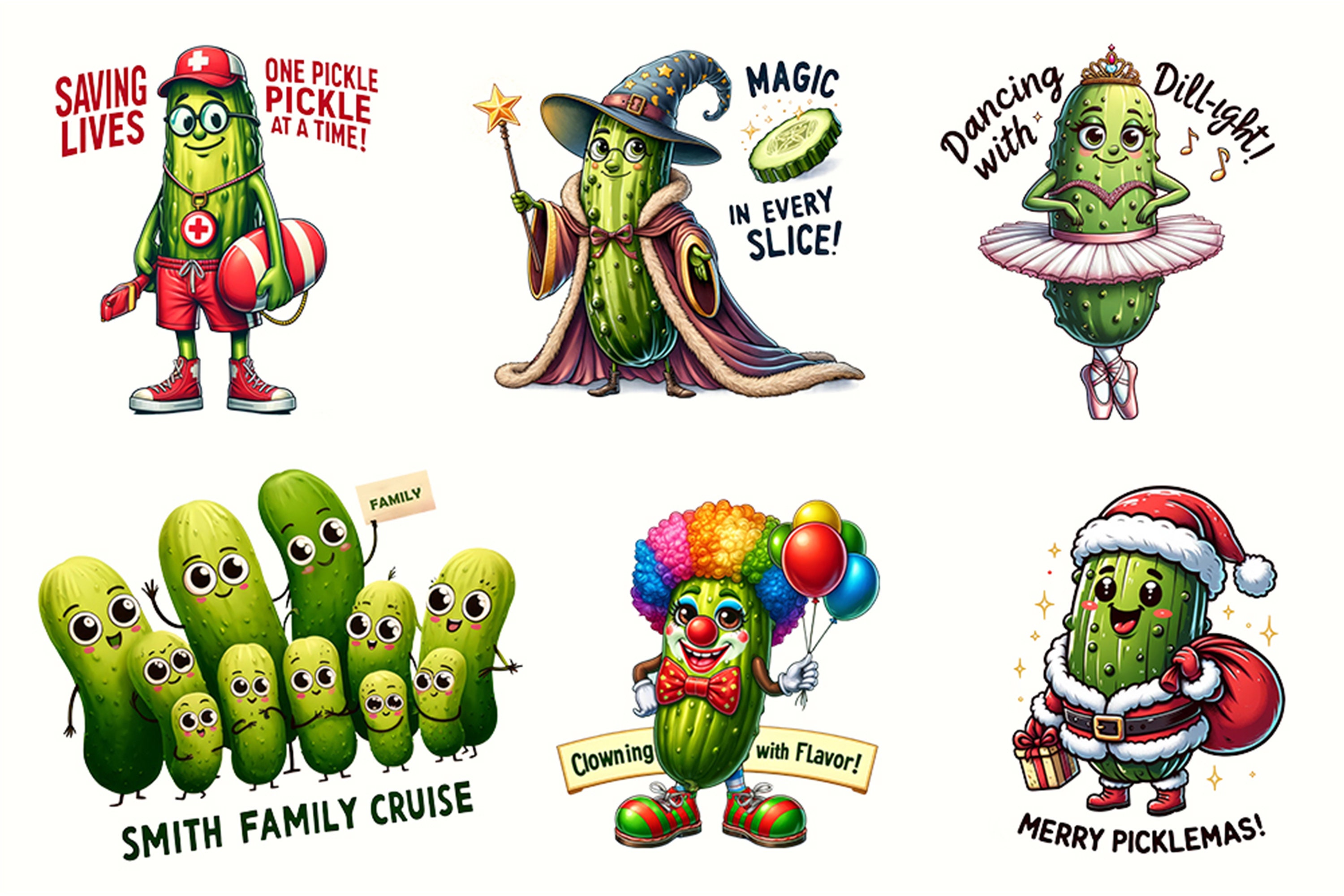 Funny Pickle Lovers Sublimation Design, PNG Pickle Stickers, Digital ...