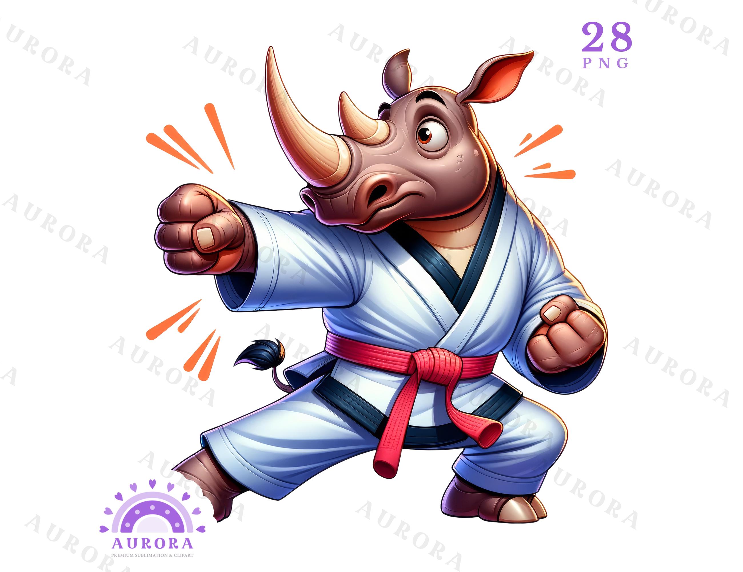 Karate Animals Clipart Bundle, Martial Arts PNG (digital Download) - Etsy