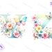 Watercolor Floral Alphabet Clipart, Pastel Flower Letters PNG, Spring ...