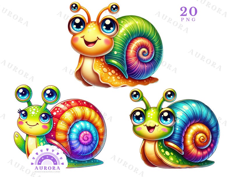20 Cute Snail PNG Clipart, Cute Snail and Flowers, Garden Snail ...