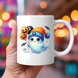 40 Funny Halloween Ghost Clipart Bundle, Cute Spooky Ghost PNG for ...