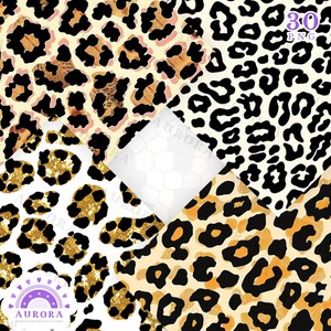 30 Seamless Leopard Print Background, Animal Print Patterns, Cheetah ...