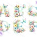 Watercolor Floral Alphabet Clipart, Pastel Flower Letters PNG, Spring ...
