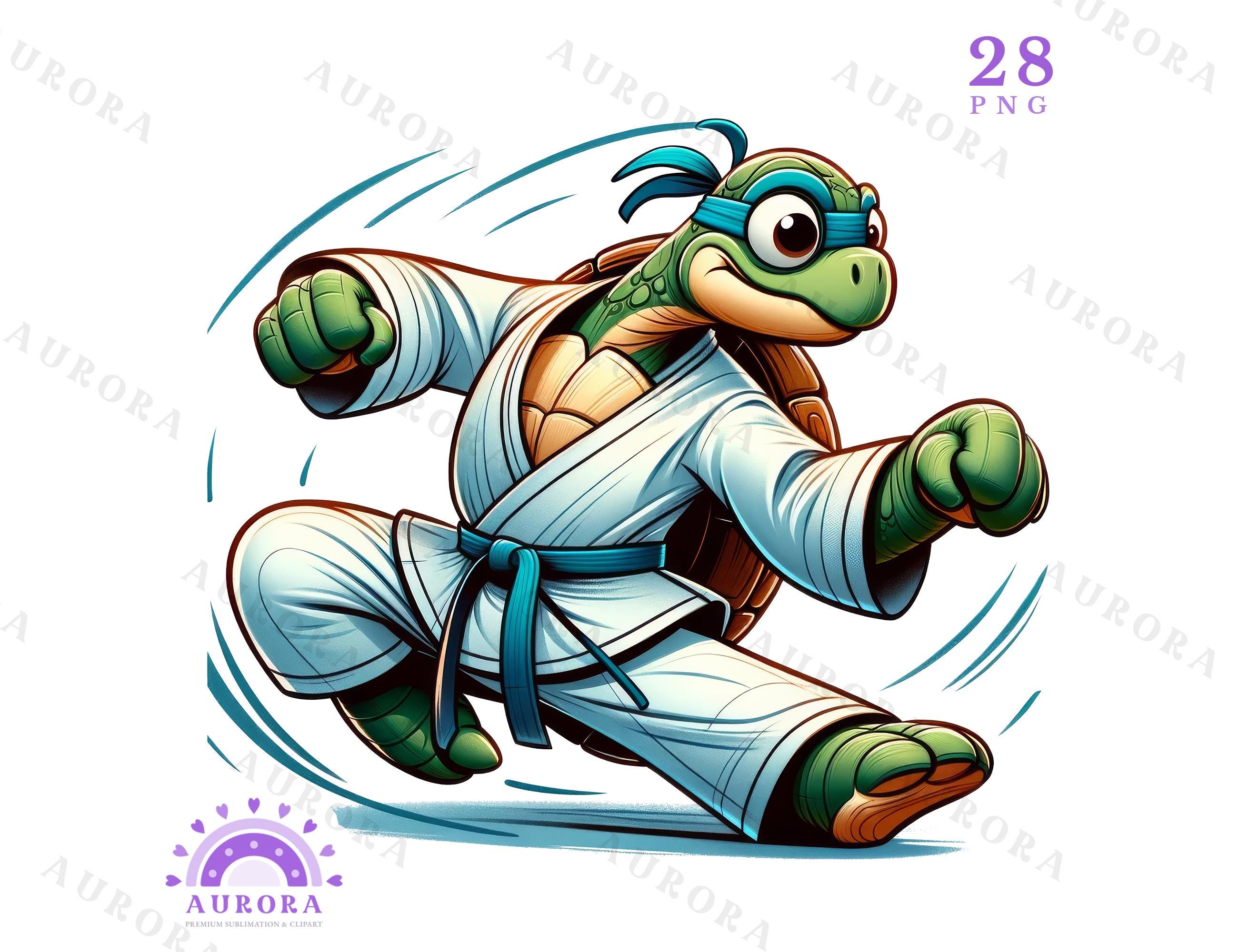 Martial Arts Animal Clipart Bundle, Karate Animals PNG, Cute Animals ...