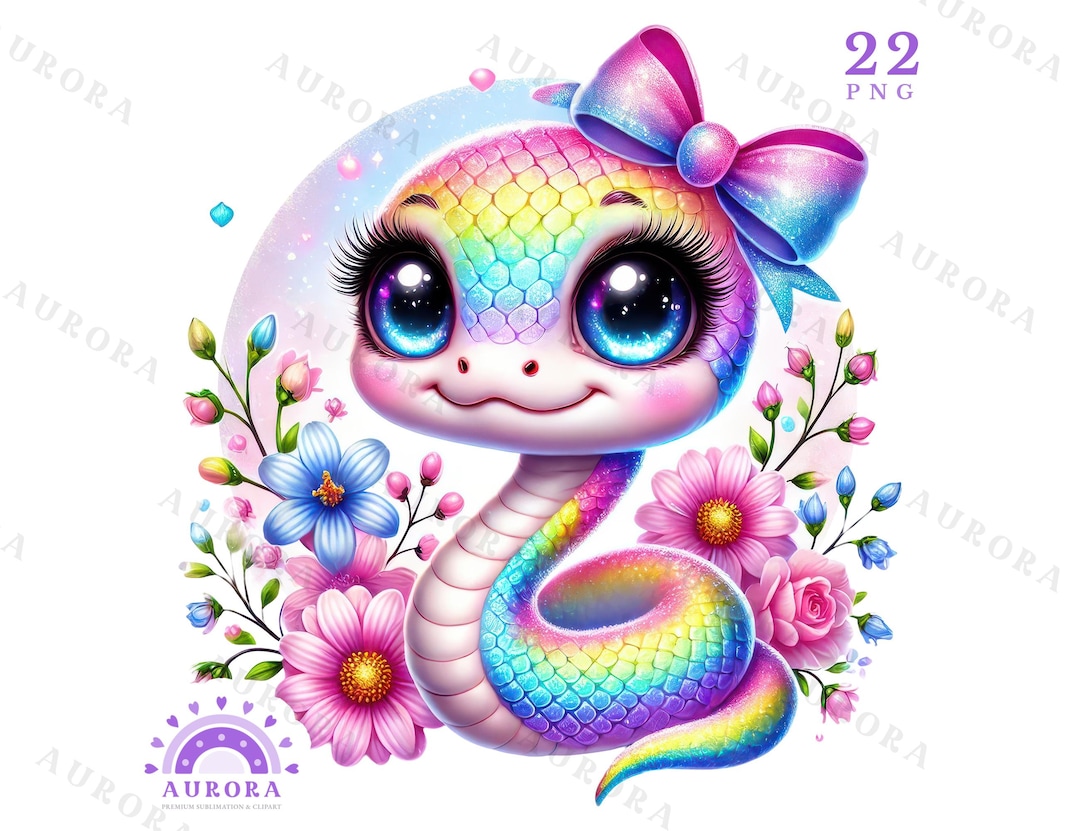 22 Cute Baby Snake Clipart, Nursery Art, Digital Planner, Journaling ...