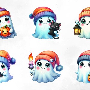 26 Cute Halloween Ghost Clipart, Boo Ghosts, Spooky Halloween ...