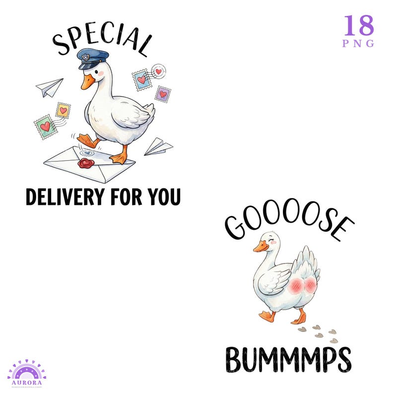 Valentine Goose PNG Bundle, Funny Silly Goose Sublimation, Sarcastic ...