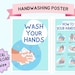 Handwashing Poster, Classroom Decoration, How to Wash Hands Properly - Etsy