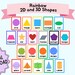 Rainbow 2D and 3D Shapes Poster, Classroom Decoration - Etsy