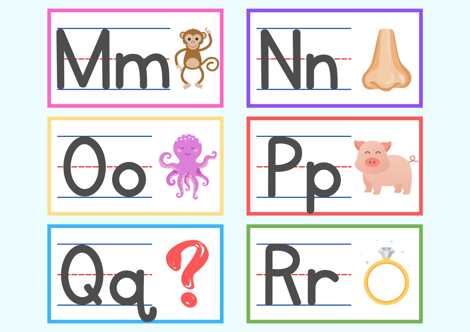 Printable Alphabet Flashcards | Aa to Zz Pictures | Phonics Song ...