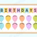 Bright Pastel Classroom Birthday Display, Editable, Classroom ...