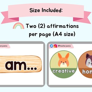 Printable Jungle-themed Affirmations Station for Kids | Positive ...