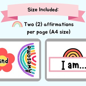 Positive Affirmations for Kids, Classroom Decoration, Mirror - Etsy