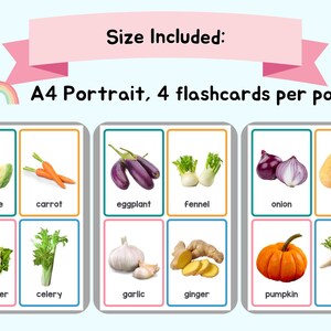 44 Vegetables Flashcards | Printable Real Pictures Flashcards ...